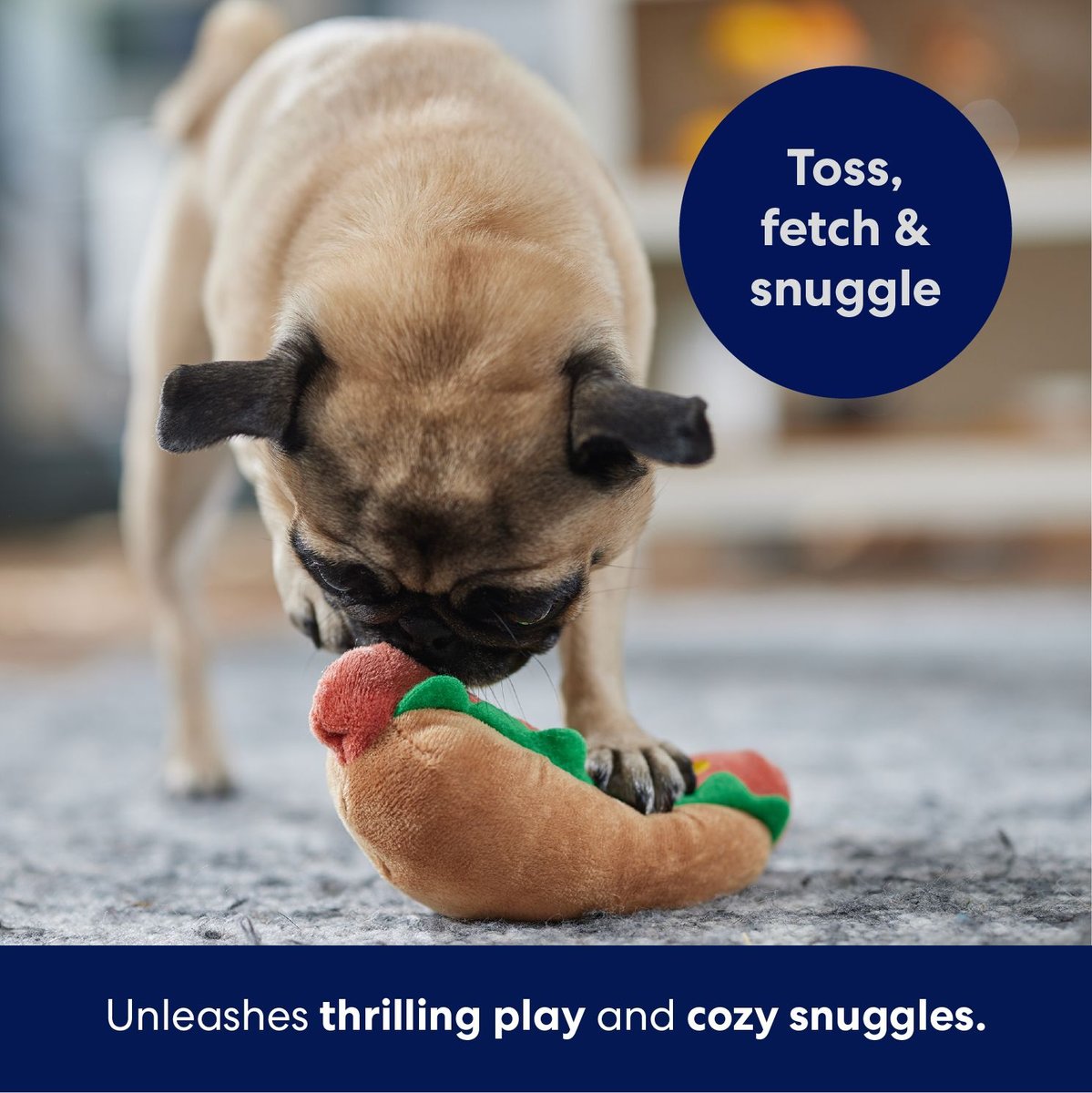 FRISCO Hotdog Plush Squeaky Dog Toy, Small/Medium - Chewy.com