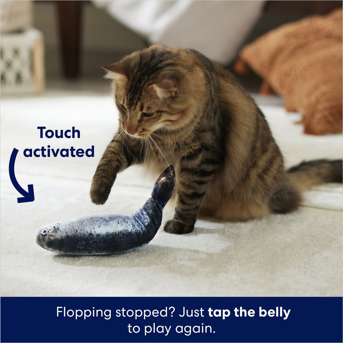 FRISCO Interactive Flopping Fish Electronic Cat Toy with Catnip - Chewy.com