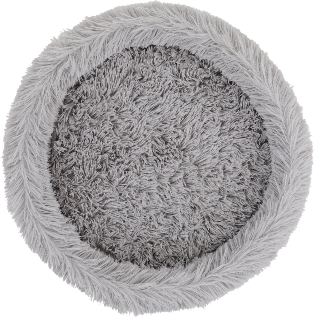 FRISCO Long Faux Fur Elevated Cat Bed, Gray - Chewy.com