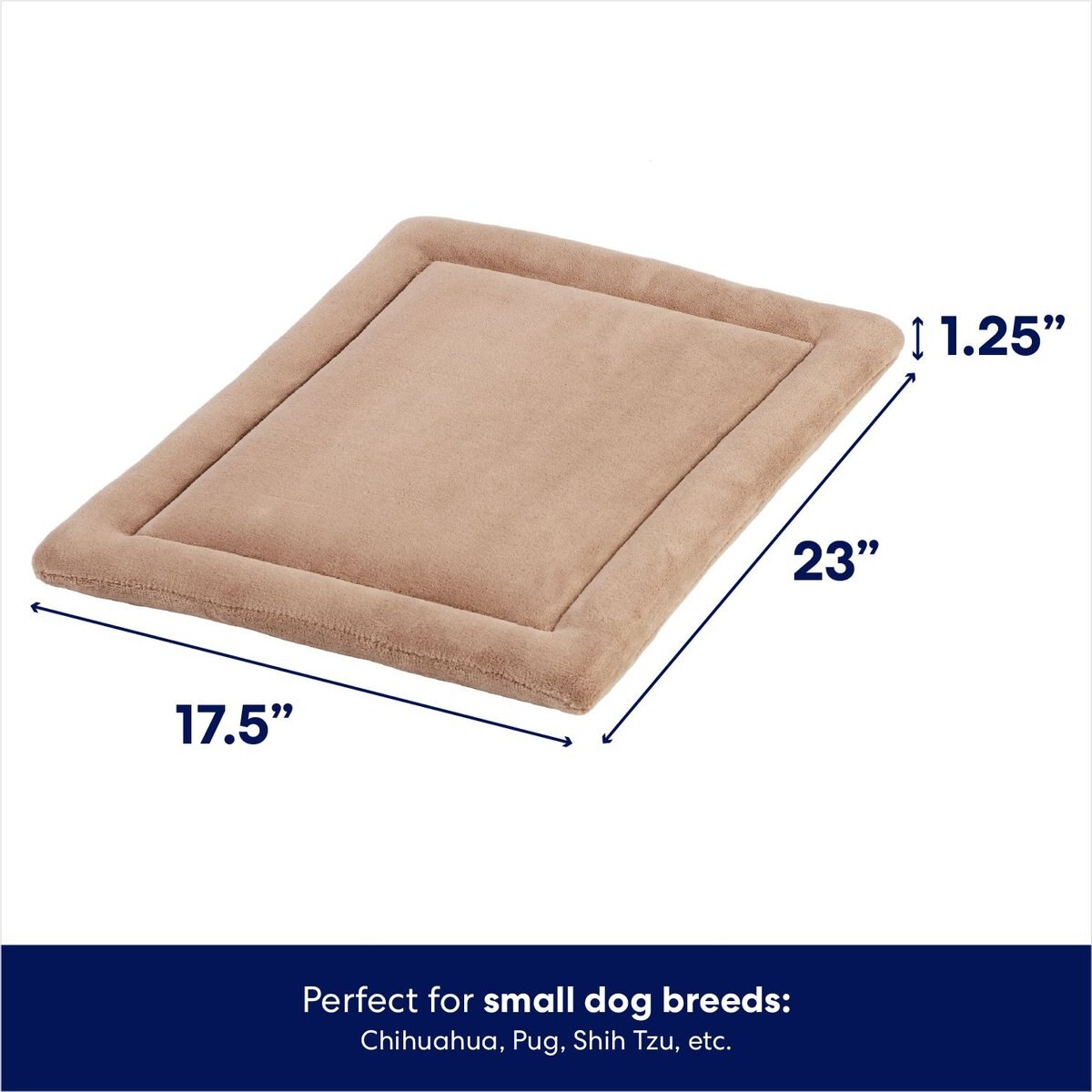 FRISCO Micro Terry Dog Crate Mat, Taupe, 24-in - Chewy.com