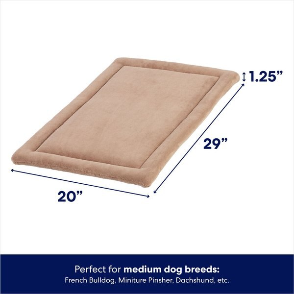 FRISCO Micro Terry Dog Crate Mat, Taupe, 30-in - Chewy.com