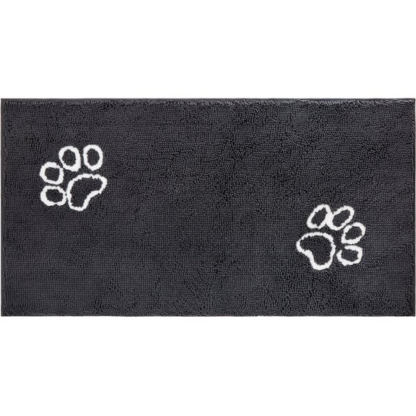MUDDY MAT Highly Absorbent Chenille Dog Door Mat, Beige, 18 x 28-in ...