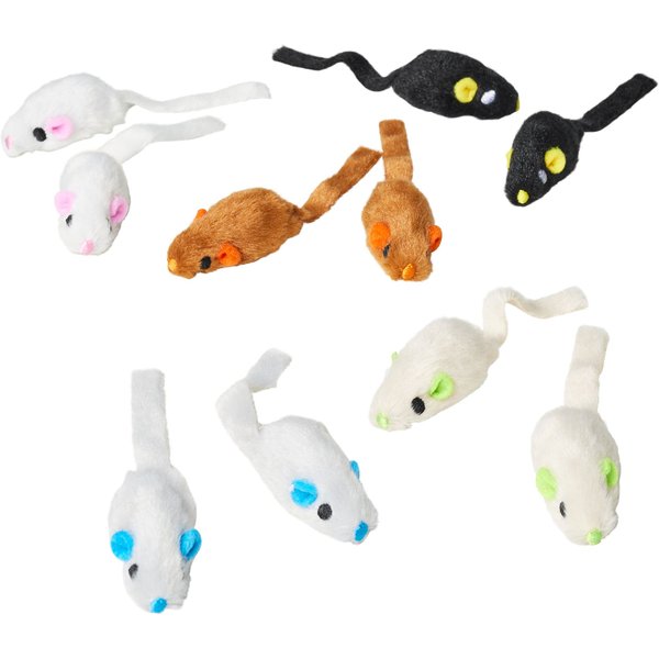 CATIT Deluxe Fur Mouse Cat Toy, Large, 12 count - Chewy.com
