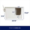 FRISCO Multi-Function Covered Cat Litter Box, 29-in, Without Tray ...