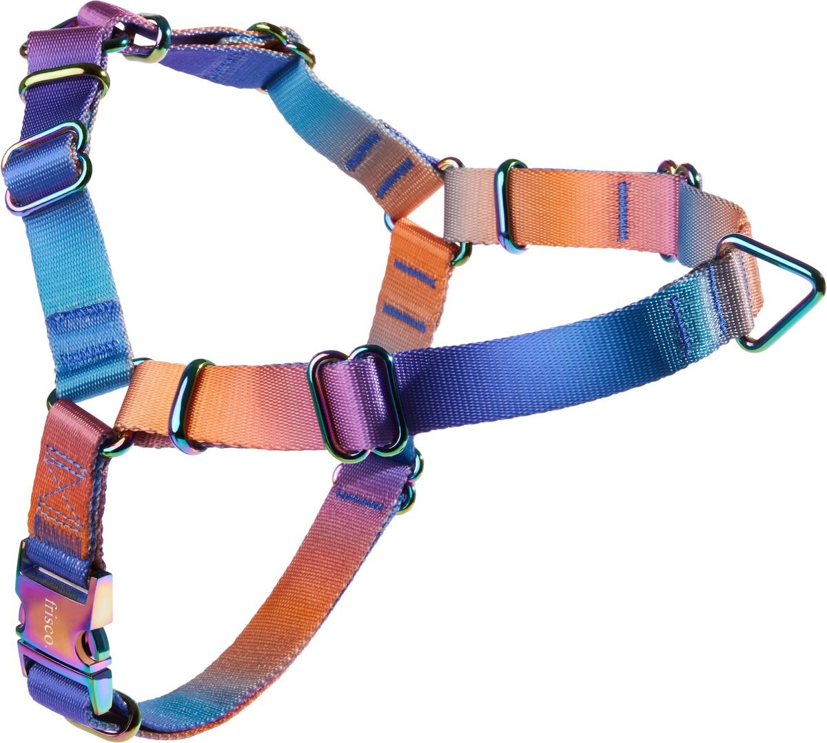 FRISCO Outdoor Purple Ombre Style Dog Harness, S - Girth: 16-22-in ...