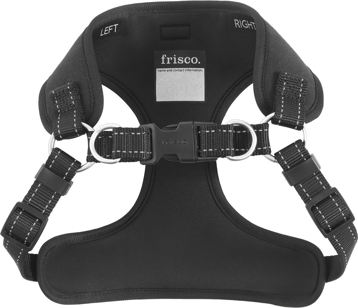 FRISCO Padded Step-In Harness, Black, X-Large - Chewy.com
