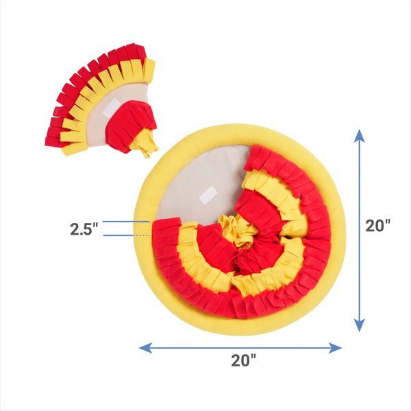FRISCO Pizza Snuffle Mat, Yellow, Medium - Chewy.com