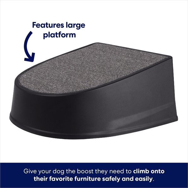 FRISCO Plastic Easy Step Cat & Dog Stair, Gray - Chewy.com