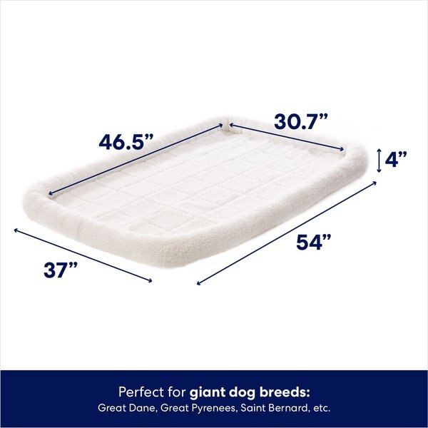 FRISCO Quilted Dog Crate Mat, Ivory, 54-in - Chewy.com