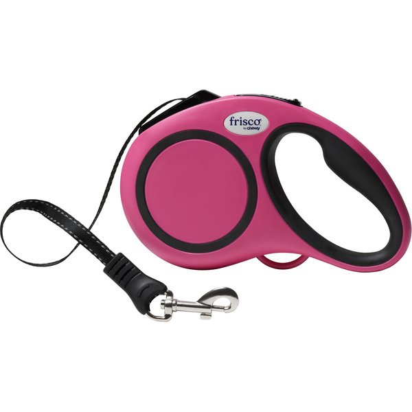 FRISCO Retractable Dog Leash, Pink, Small: 16-ft long, 3/8-in wide, 1 ...