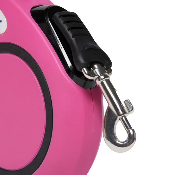 FRISCO Retractable Dog Leash, Pink, Small: 16-ft long, 3/8-in wide, 1 ...