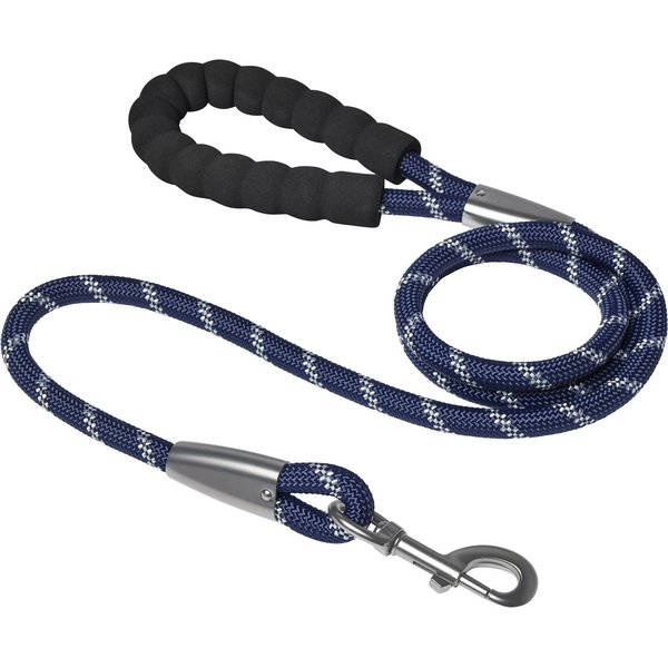 FRISCO Rope Dog Leash with Padded Handle, Blue, 5-ft long - Chewy.com