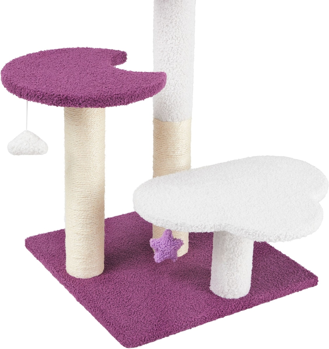 FRISCO Star, Moon and Cloud 25" Plush Cat Tree - Chewy.com