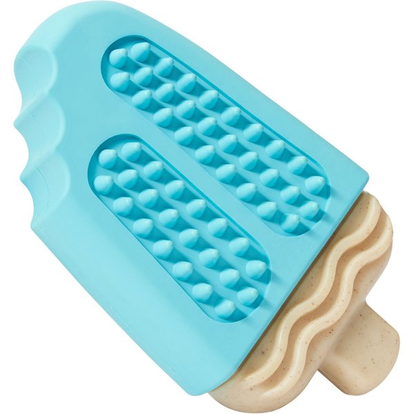 FRISCO Peanut Butter Flavored Ring Nylon & TPR Dental Chew Dog Toy for ...