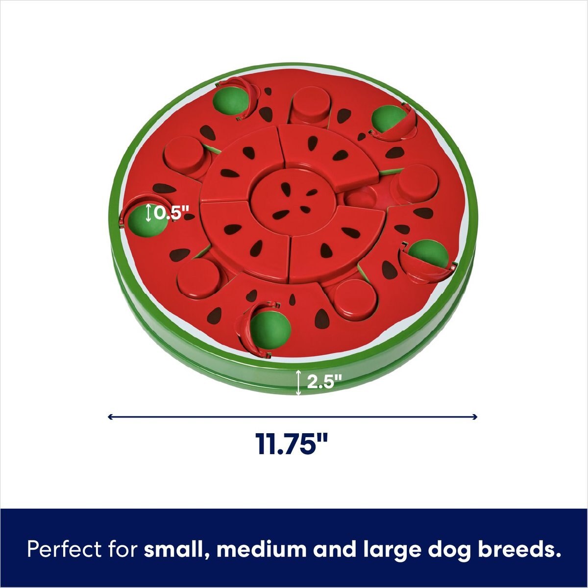 FRISCO Watermelon Interactive Puzzle Dog Toy, Level 2 - Chewy.com