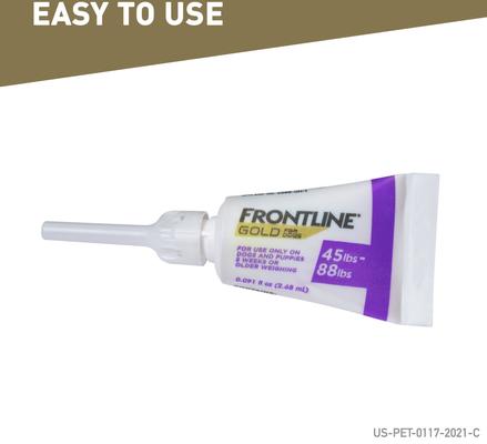 Discontinued - FRONTLINE GOLD for Dogs Flea & Tick Treatment (Large Dog ...