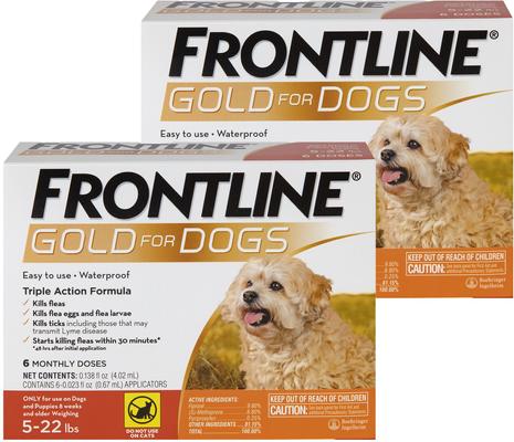 Discontinued - FRONTLINE GOLD for Dogs Flea & Tick Treatment (Small Dog ...