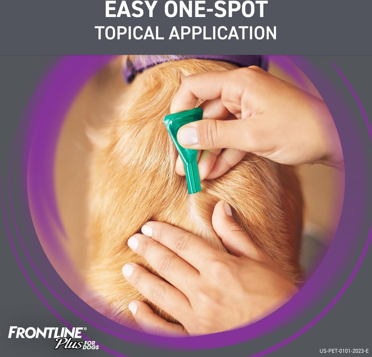 FRONTLINE PLUS Flea & Tick Spot Treatment for Large Dogs, 45-88 lbs, 8 ...