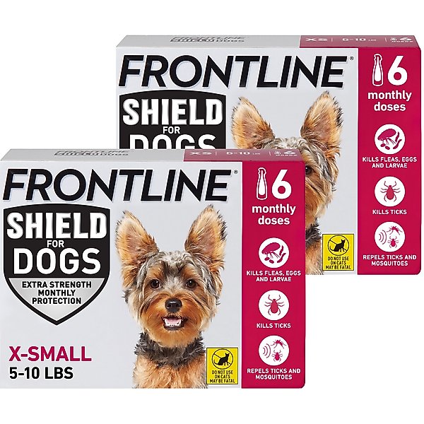 FRONTLINE PLUS Flea & Tick Spot Treatment for Small Dogs, 5-22 lbs, 12 ...