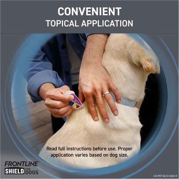 FRONTLINE SHIELD Flea & Tick Treatment for Extra Small Dogs, 5 - 10 lbs ...