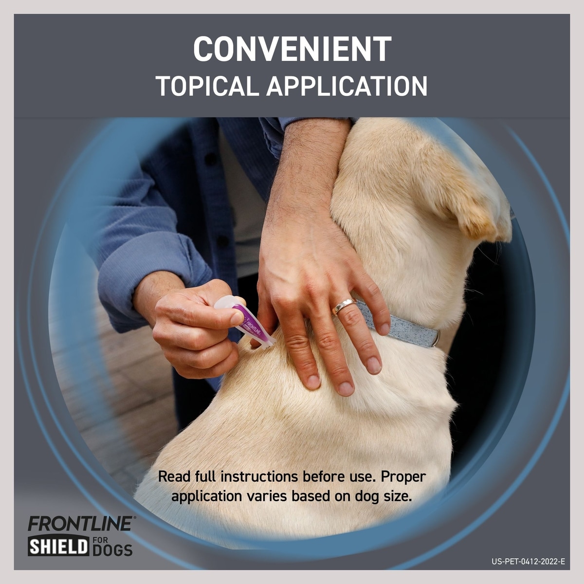 FRONTLINE SHIELD Flea & Tick Treatment for Large Dogs, 41 - 80 lbs, 12 ...