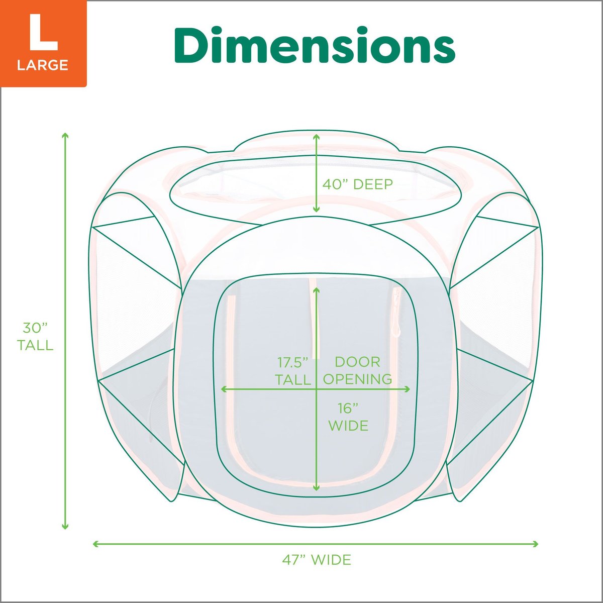 FURHAVEN Soft-Sided Dog & Cat Playpen, Navy, Large - Chewy.com