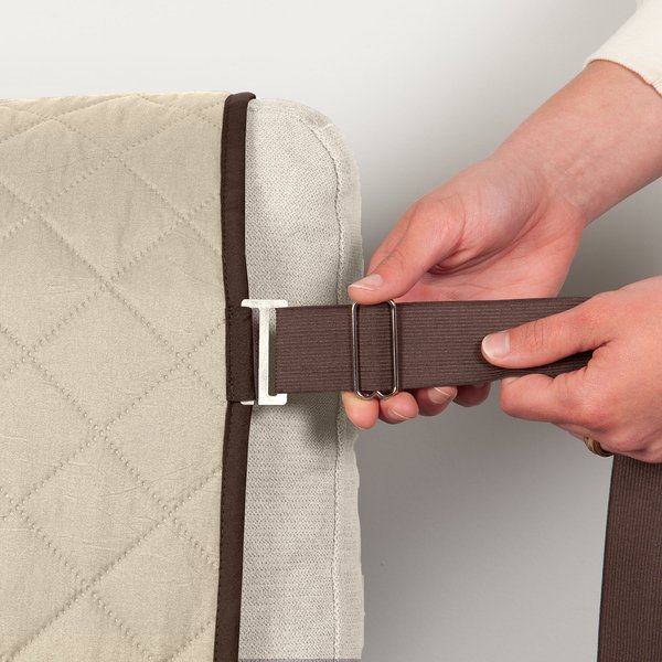 FURHAVEN Water-Resistant Reversible Furniture Protector, Espresso/Clay ...