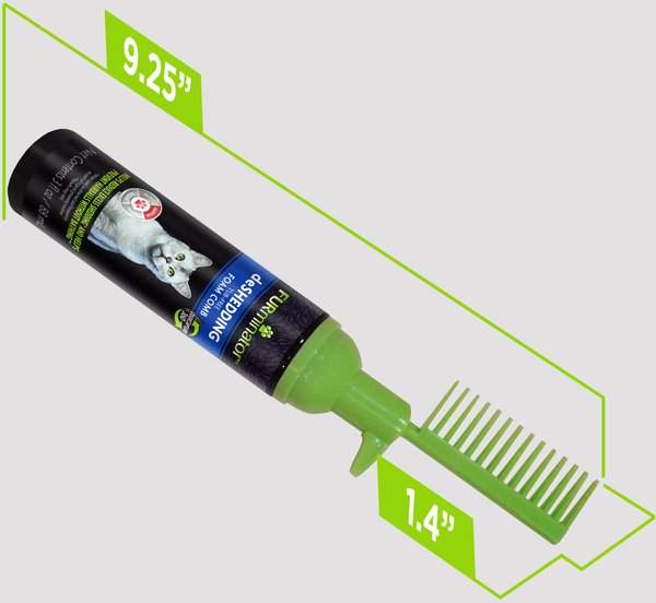 FURMINATOR Tub-Free Deshedding Foam Cat Grooming Comb, 3-fl oz - Chewy.com