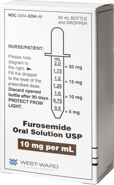 FUROSEMIDE (Generic) Oral Solution for Dogs, 10 mg/mL, 60-cc - Easy ...