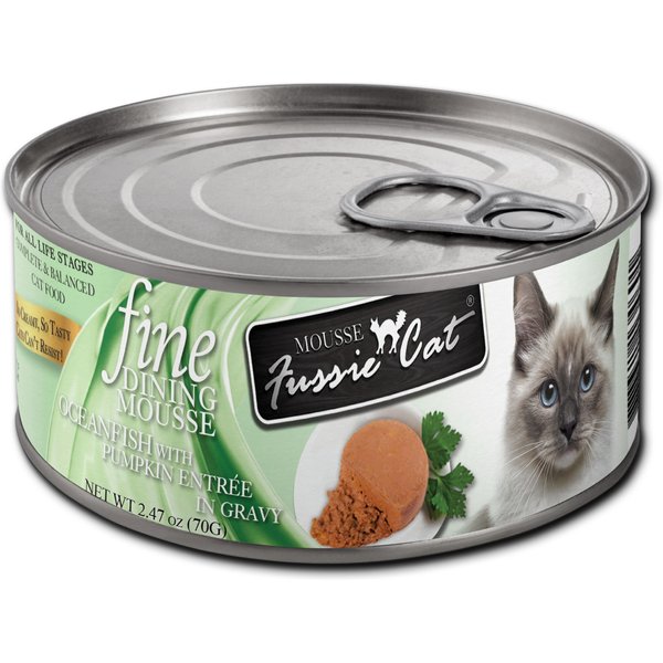 FUSSIE CAT Fine Dining Mousse Oceanfish with Pumpkin Entree Wet Cat ...
