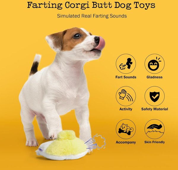 Out of Stock - FUZZWOOF Hilarious Farting Corgi Butt Plush Dog Toy ...