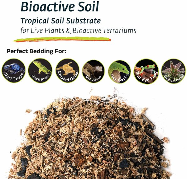 GALAPAGOS Bioactive Soil Tropical Soil Substrate Reptile Bedding, 8-qt ...