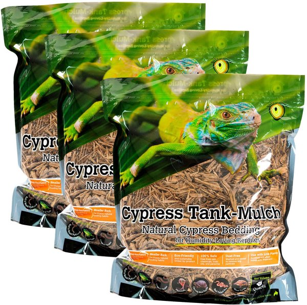 GALAPAGOS Cypress Tank-Mulch Natural Cypress Reptile Terrarium Bedding ...
