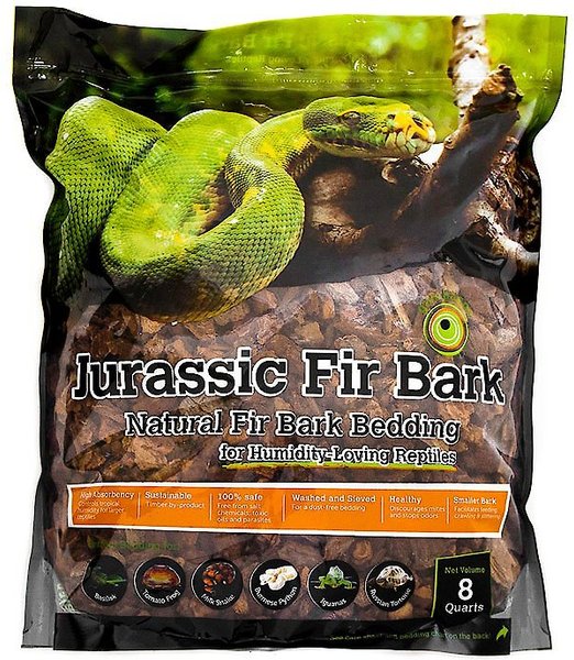 GALAPAGOS Jurassic Fir Bark Reptile Terrarium Bedding, 8-qt bag, 8-qt ...