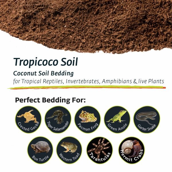 GALAPAGOS Tropicoco Soil Breeder Block Reptile Substrate, Natural, 72 ...