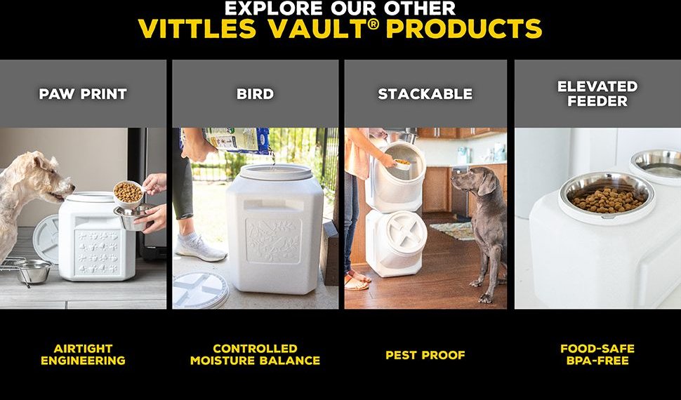 GAMMA2 Vittles Vault Stackable Pet Food Storage, 60-lb - Chewy.com