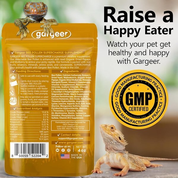 GARGEER Bee Pollen Reptile Supplement, 4-oz bag - Chewy.com