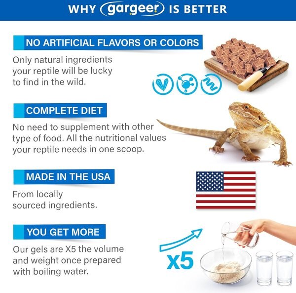 GARGEER Complete Gel Diet Bearded Dragon Food, 16-oz bag - Chewy.com
