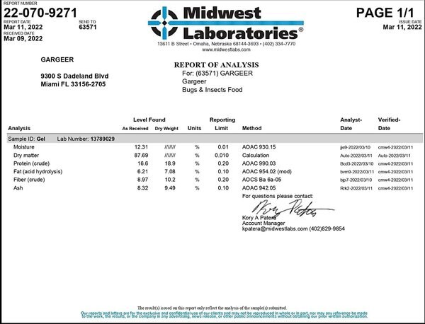 GARGEER Complete Gel Diet Bug & Insect Food, 8-oz bag - Chewy.com