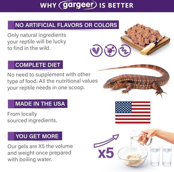 GARGEER Complete Gel Diet Tegu Lizard Supplement, 3-oz bag - Chewy.com