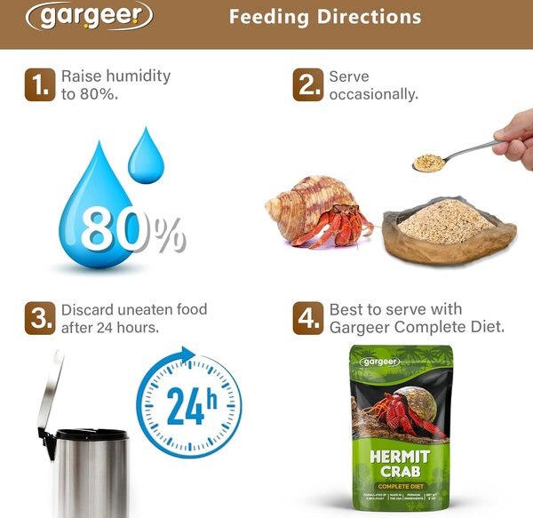 GARGEER Protein Hermit Crab Treat, 2-oz bag - Chewy.com