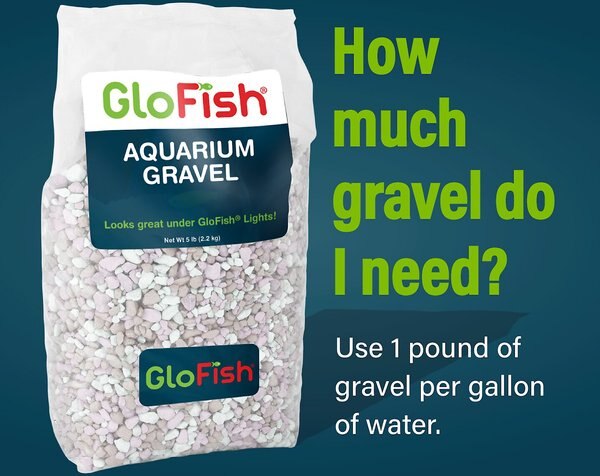 GLOFISH Fluorescent Aquarium Gravel, 5-lb bag, Pearlescent - Chewy.com
