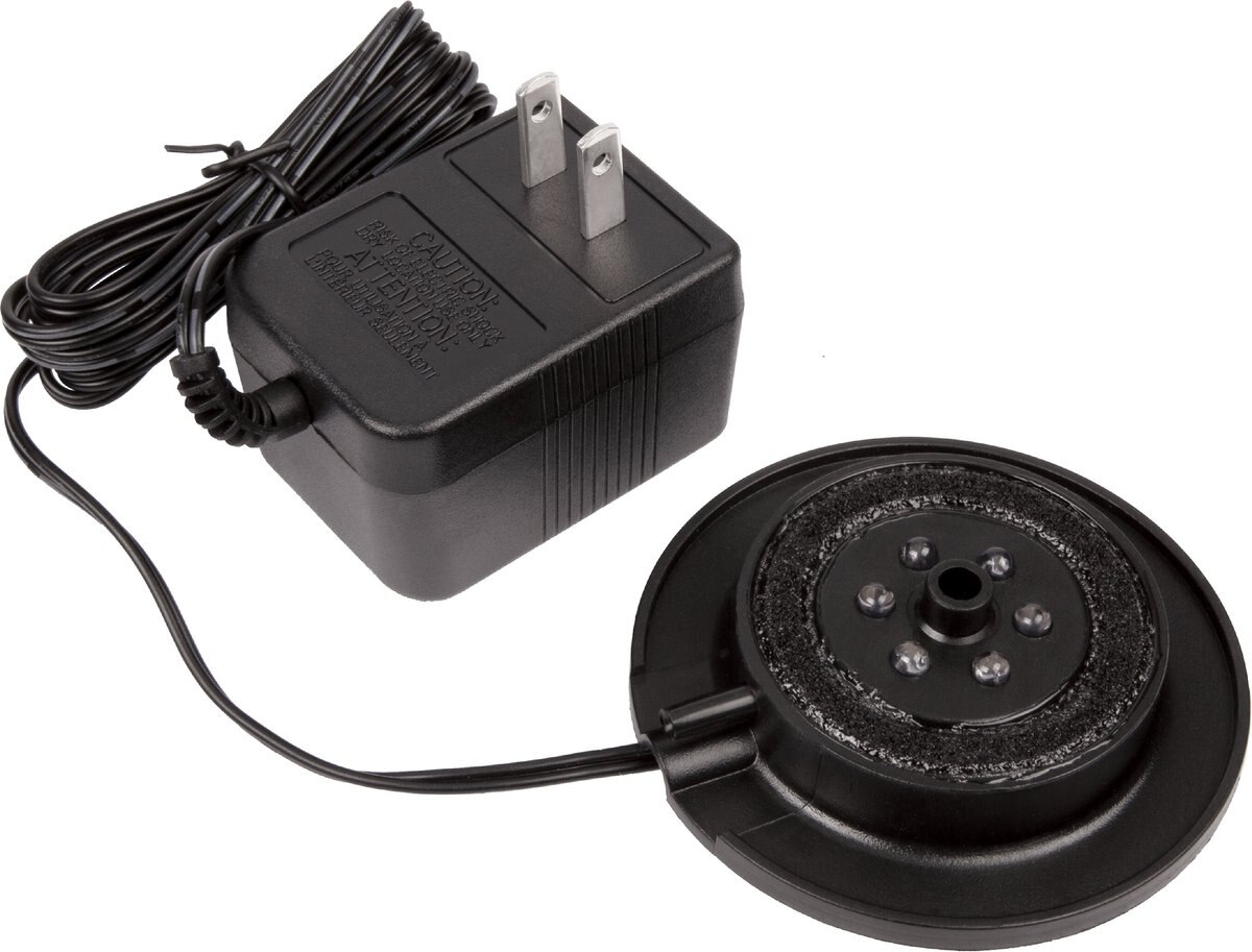 GLOFISH LED Round Bubbling Air Stone, Black - Chewy.com