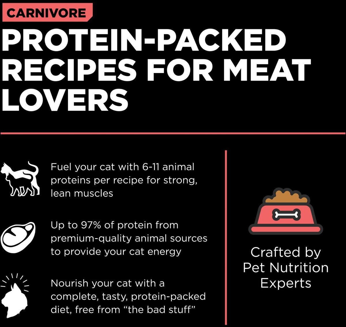 GO! SOLUTIONS Carnivore Grain-Free Salmon + Cod Recipe Dry Cat Food, 8 ...