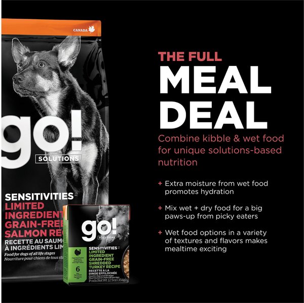 GO! SOLUTIONS Sensitivities Limited Ingredient Salmon Grain-Free Dry ...