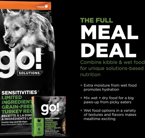 GO! SOLUTIONS Sensitivities Limited Ingredient Turkey Grain-Free Dry ...