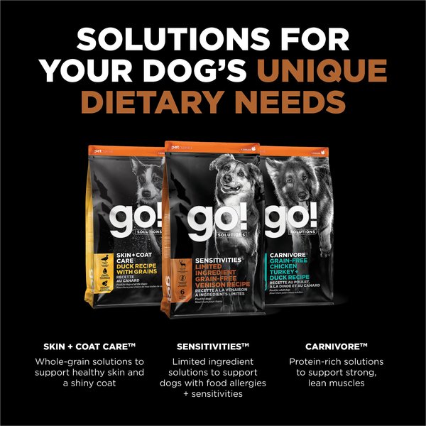 GO! SOLUTIONS Sensitivities Limited Ingredient Venison Grain-Free Dry ...