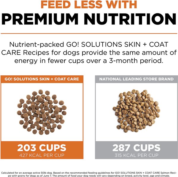 GO! SOLUTIONS Skin + Coat Care Salmon Recipe Dry Dog Food, 12-lb bag ...