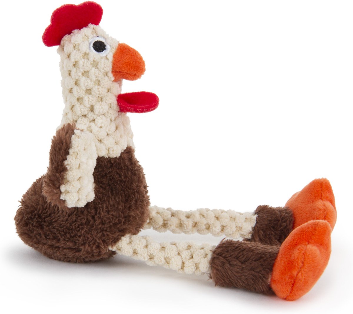 GODOG Checkers Chew Guard Rooster Squeaky Plush Dog Toy, Mini - Chewy.com