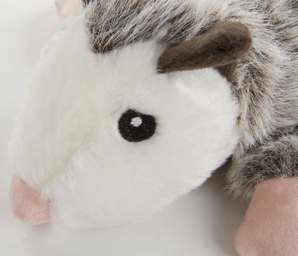 GODOG Flatz Opossum Squeaky Plush Dog Toy, Gray, Large - Chewy.com